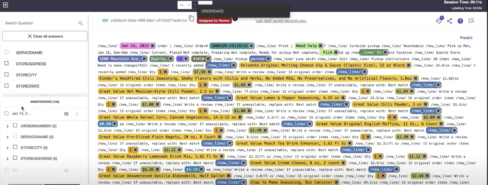 Review Text Annotations with Labellerr’s Object-Highlighting